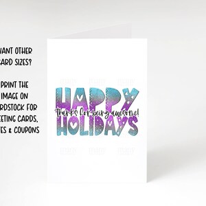 Happy Holidays Sticker Download, Glitter Winter Happy Mail Packaging ...