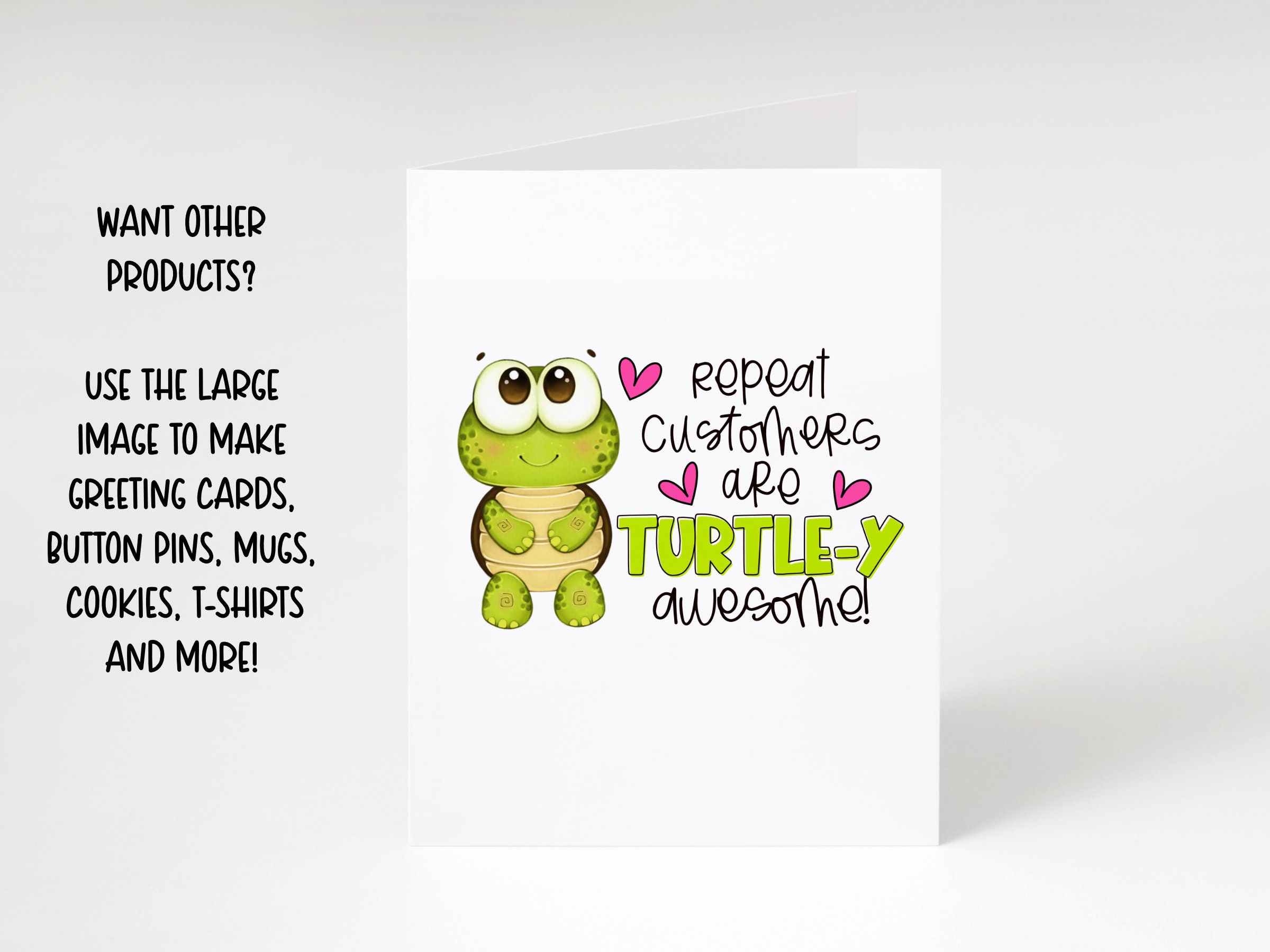 Repeat Customers Are Awesome Sticker Download PNG Funny Pun - Etsy