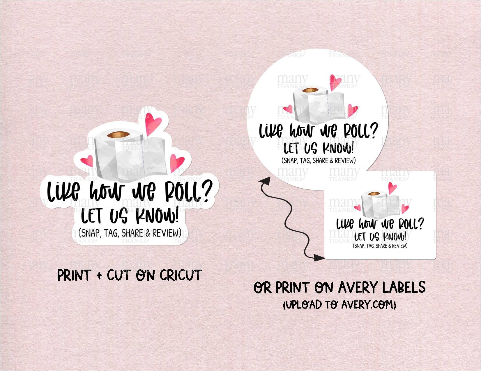 Leave Review Sticker PNG Funny Toilet Paper Small Business - Etsy