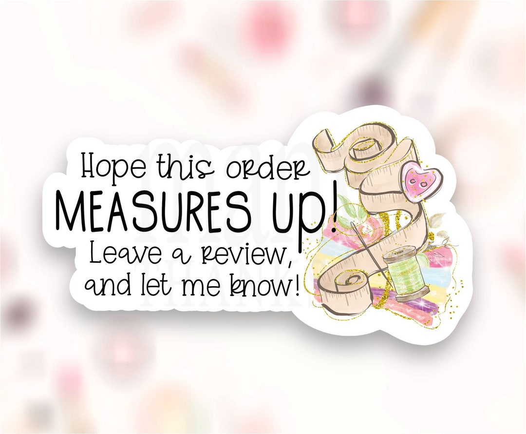 Leave a Review Sticker PNG, Small Business Packaging Label, Cute Fabric ...