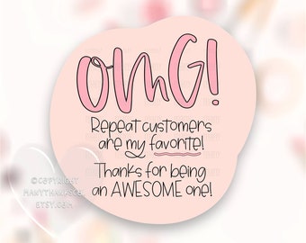 Repeat Customers Are the Best Sticker PNG, Small Business Happy Mail ...