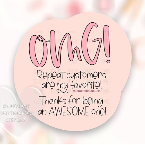 Repeat Customers Are the Best Sticker PNG Small Business - Etsy