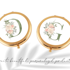 Sage Green Floral Alphabet Set PNG Download, Monogram Letters, Cream ...