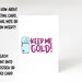 Keep Me Cold Sticker Download Cute Refrigerator Small - Etsy