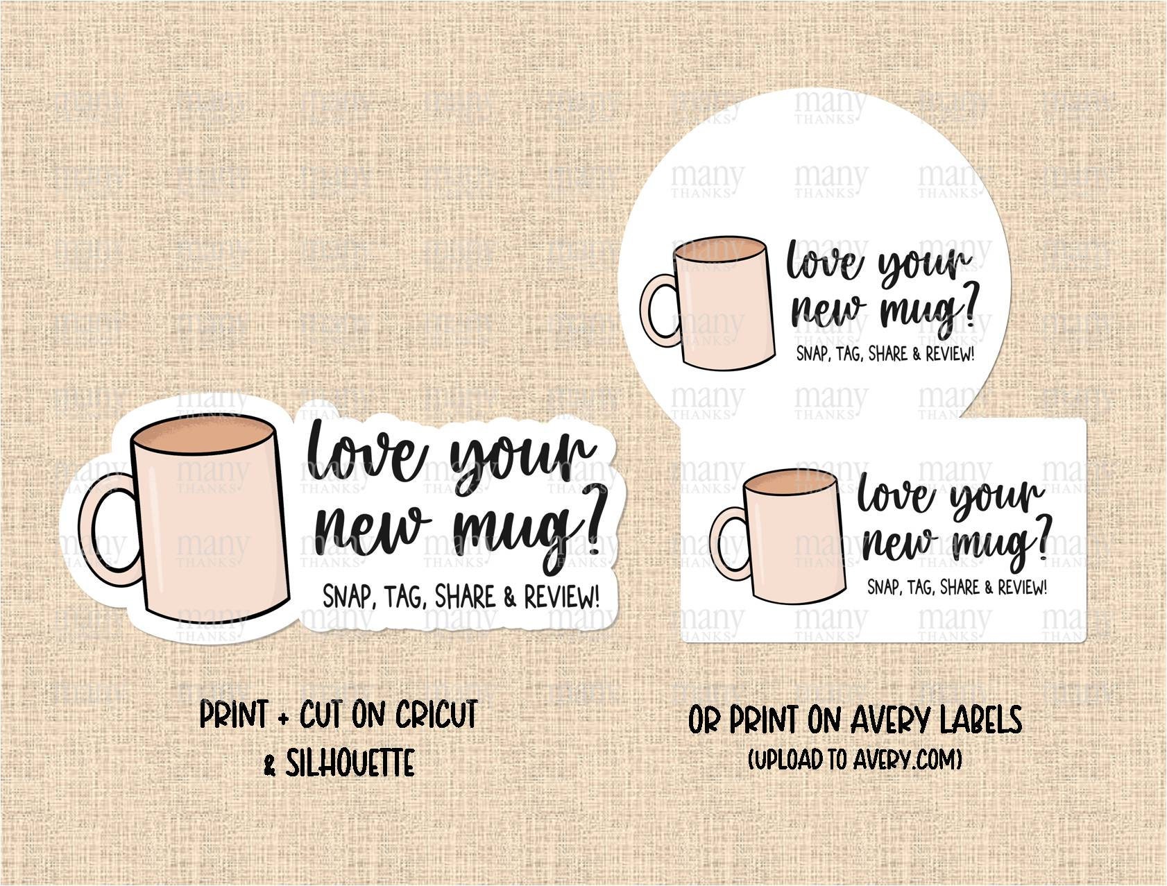 Leave a Review Sticker PNG Add Logo Small Business Thank You | Etsy