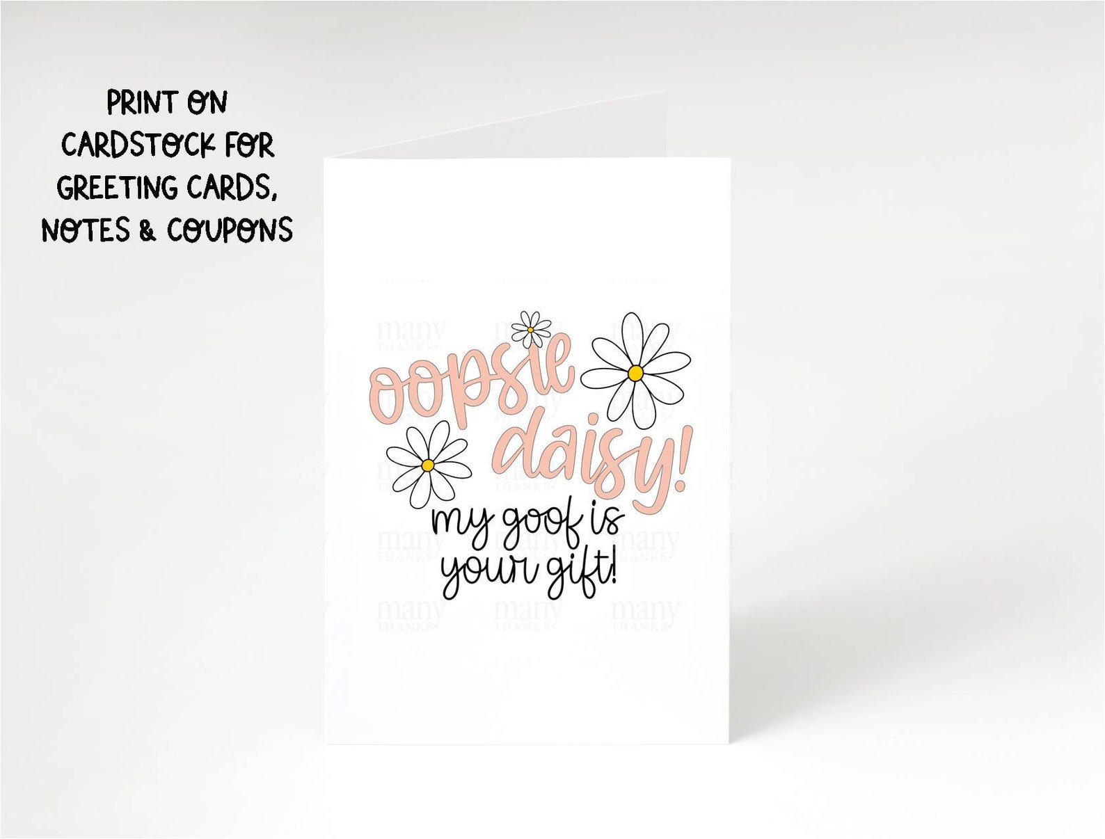 Oopsie Daisy Seconds Sticker PNG Free Gift Small Business - Etsy