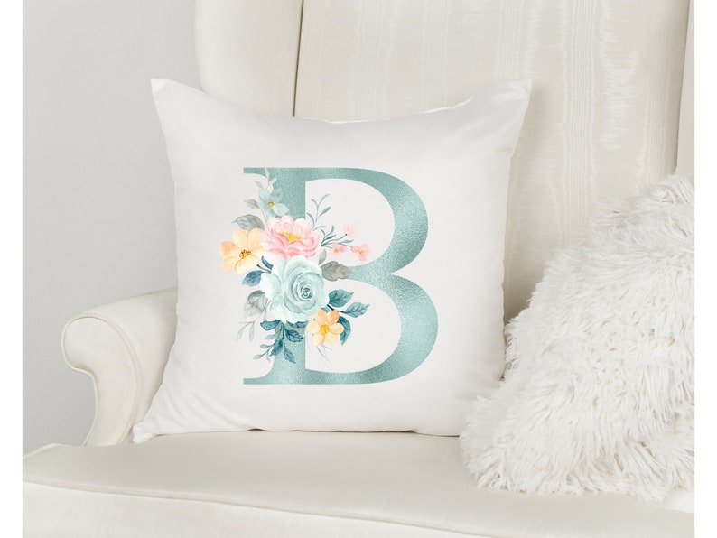 Blue Floral Alphabet Set PNG Download Monogram Letters With | Etsy