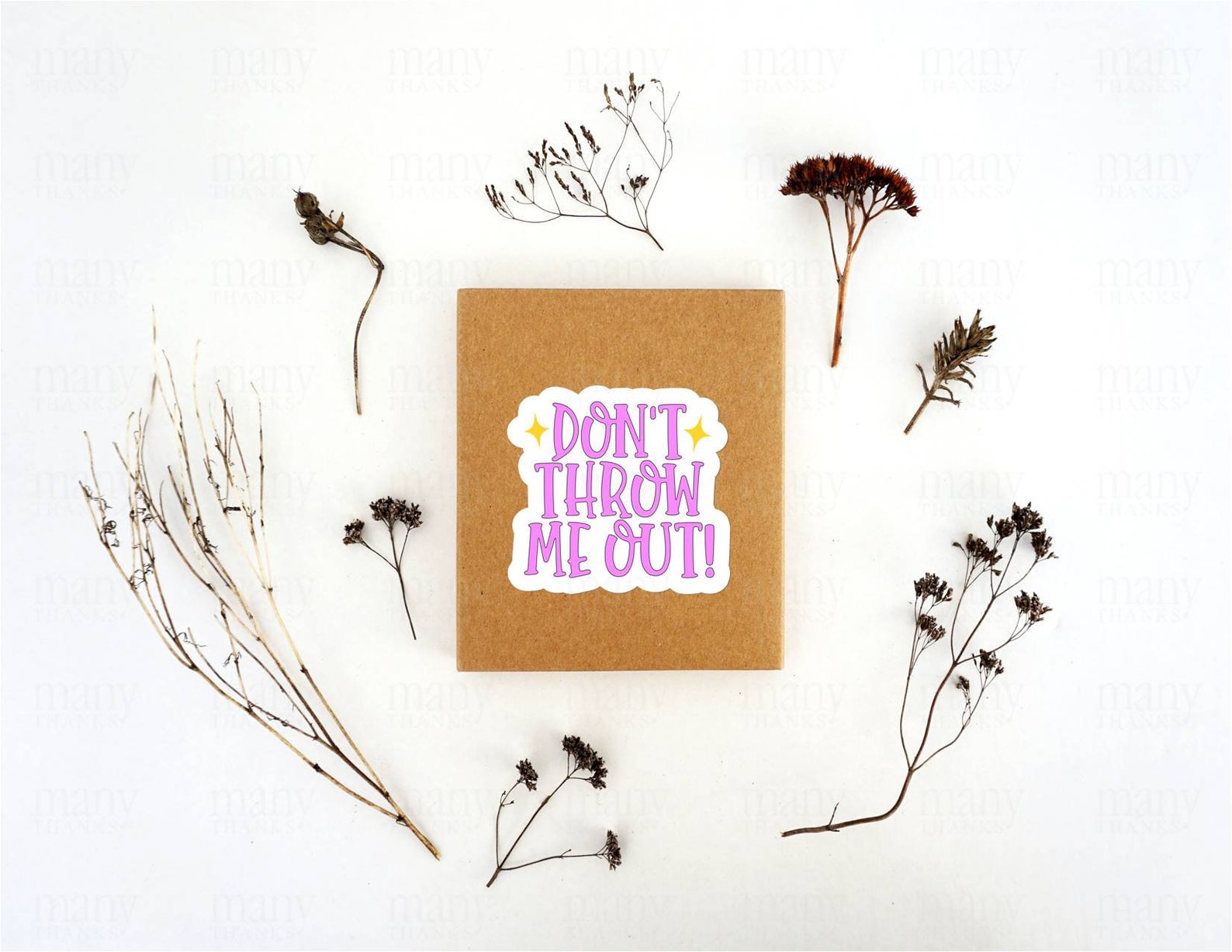 Don't Throw Me Out Sticker PNG Small Business Happy Mail - Etsy