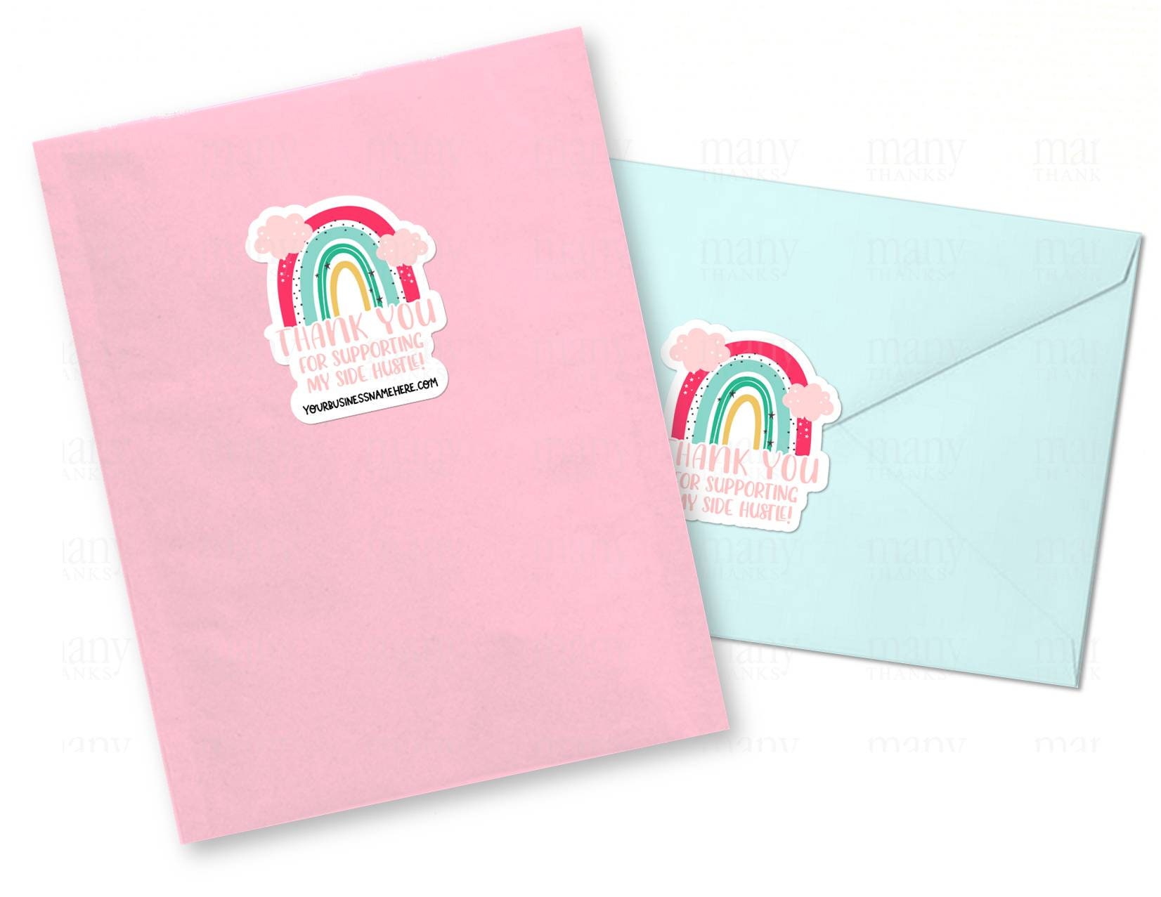 Thank You for Supporting My Side Hustle Sticker PNG Boho | Etsy