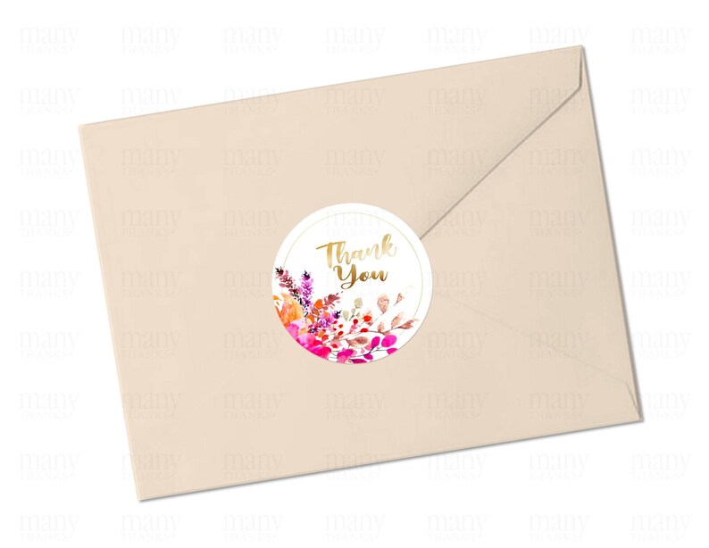 Blank Labels Bright Pink Bouquet for DIY Round Stickers Baby | Etsy