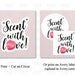 Sent With Love Sticker PNG Scented Wax Melt Business Label - Etsy