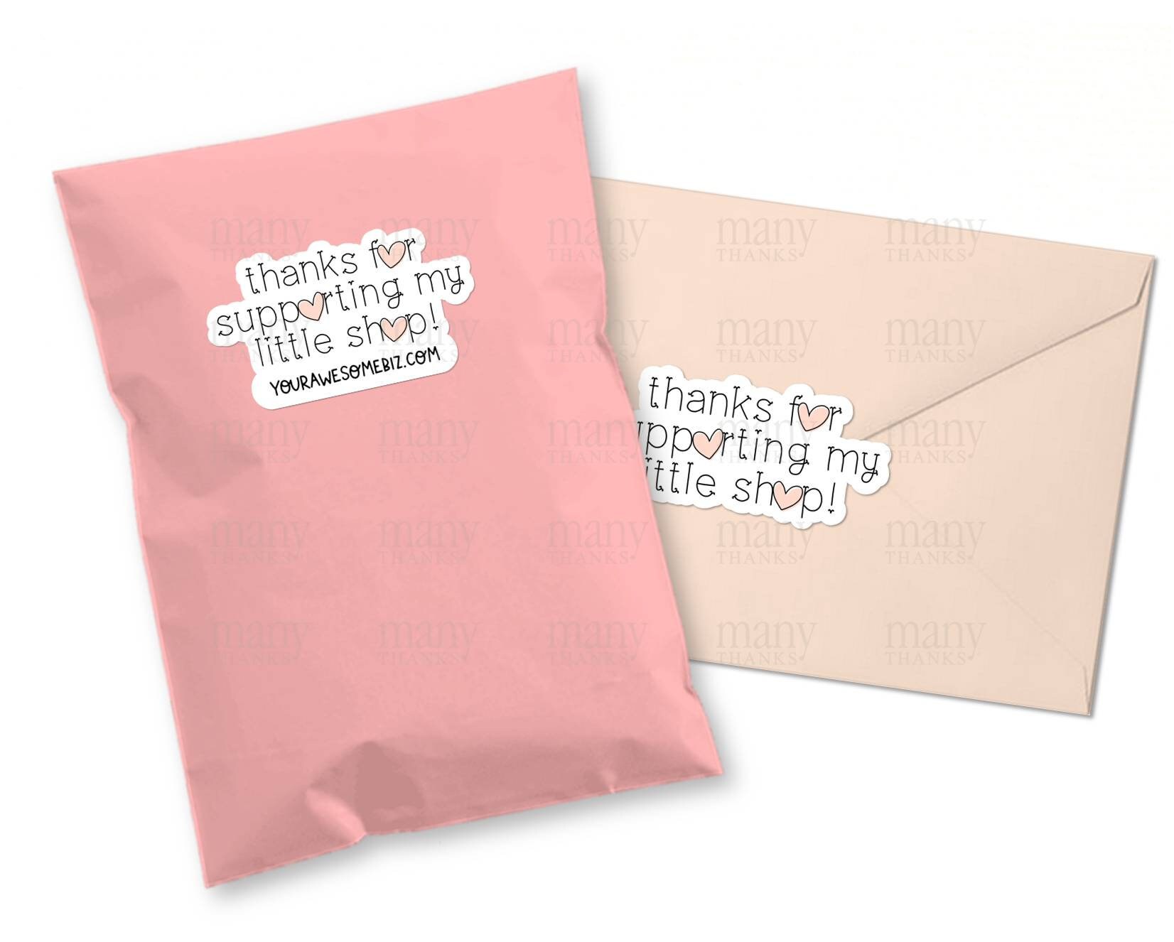 Thanks for Supporting My Little Shop Sticker PNG Pink Heart - Etsy