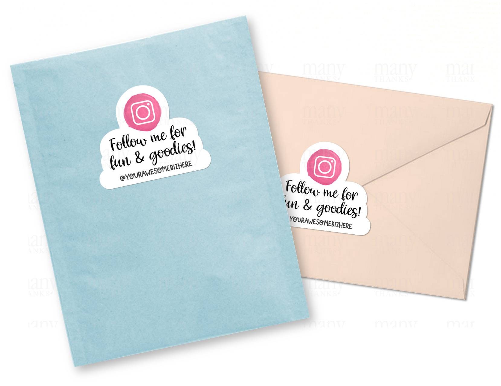 DIY Personalized Instagram Sticker PNG Follow Me Social Media | Etsy