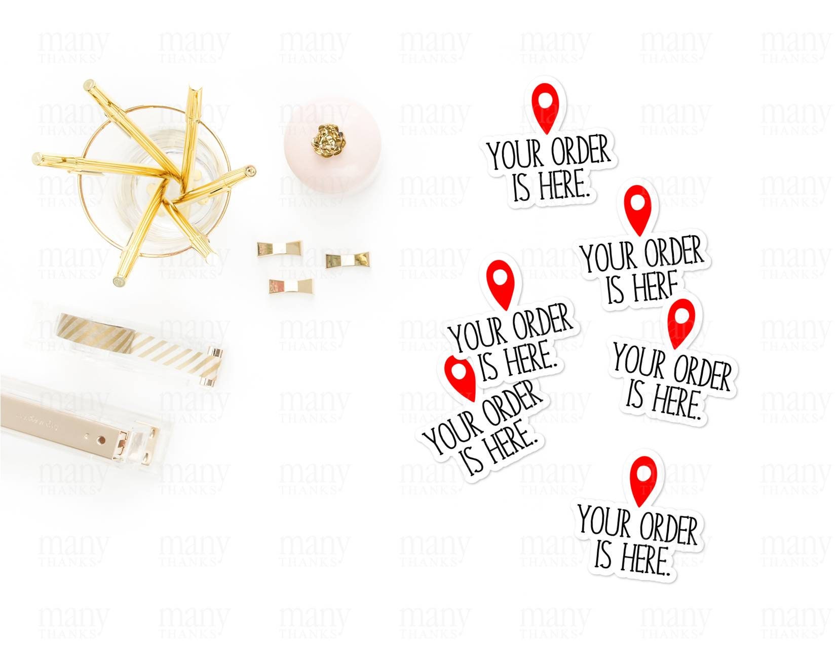 Your Order is Here Sticker PNG GPS Marker Funny Happy Mail | Etsy