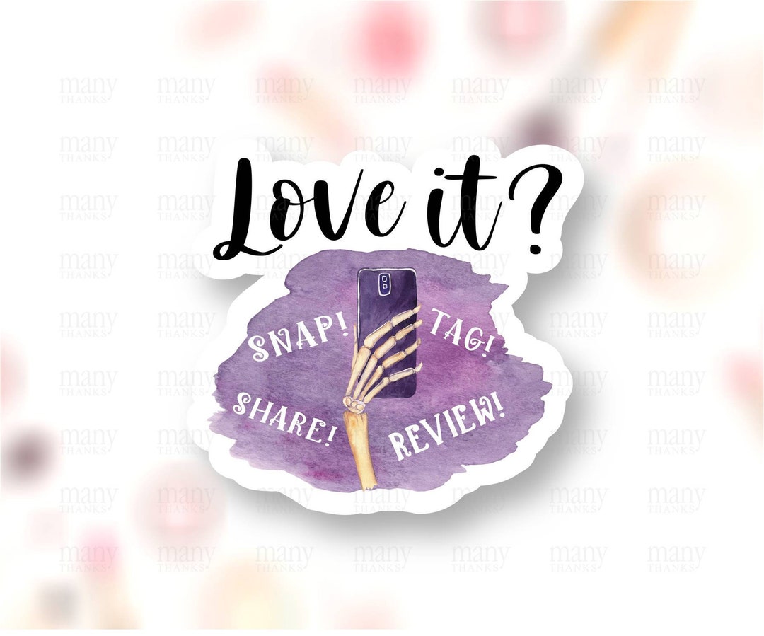 Love It Snap Share Tag Review PNG, Halloween Skeleton Selfie Envelope ...