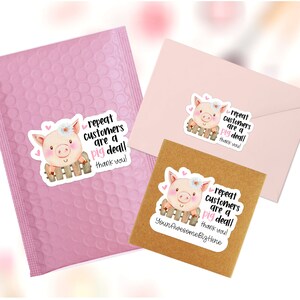 Repeat Customers Sticker Download PNG, Funny Pig Pun Small Business ...