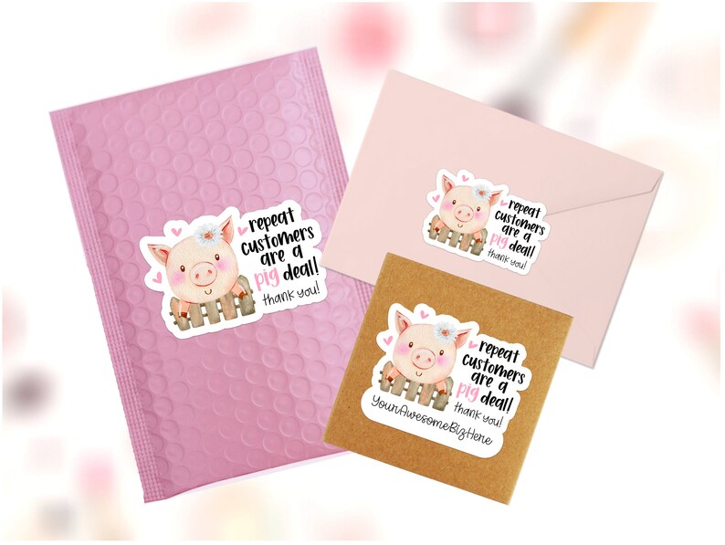Repeat Customers Sticker Download PNG Funny Pig Pun Small - Etsy