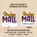 Spooky Mail Halloween Sticker Download PNG Purple Leopard - Etsy