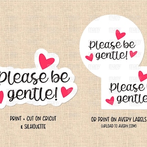 Please Be Gentle Sticker PNG, Hearts Do Not Bend Envelope Seals, Handle ...