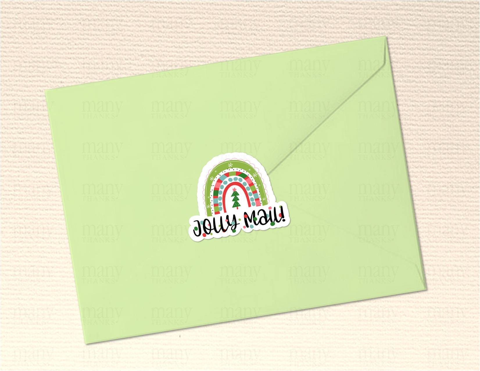 Jolly Mail PNG Christmas Tree Holiday Rainbow for Small - Etsy