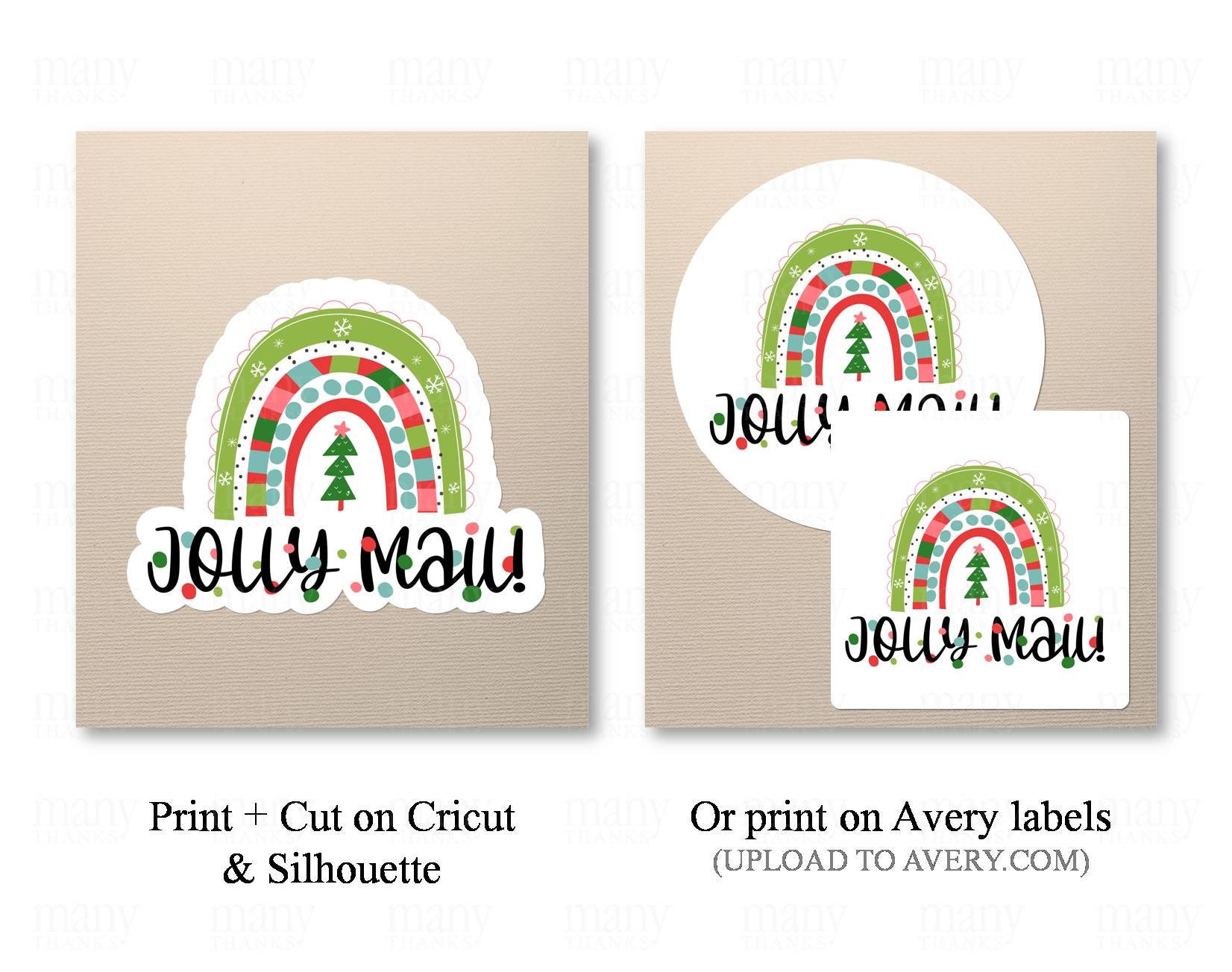 Jolly Mail PNG Christmas Tree Holiday Rainbow for Small - Etsy