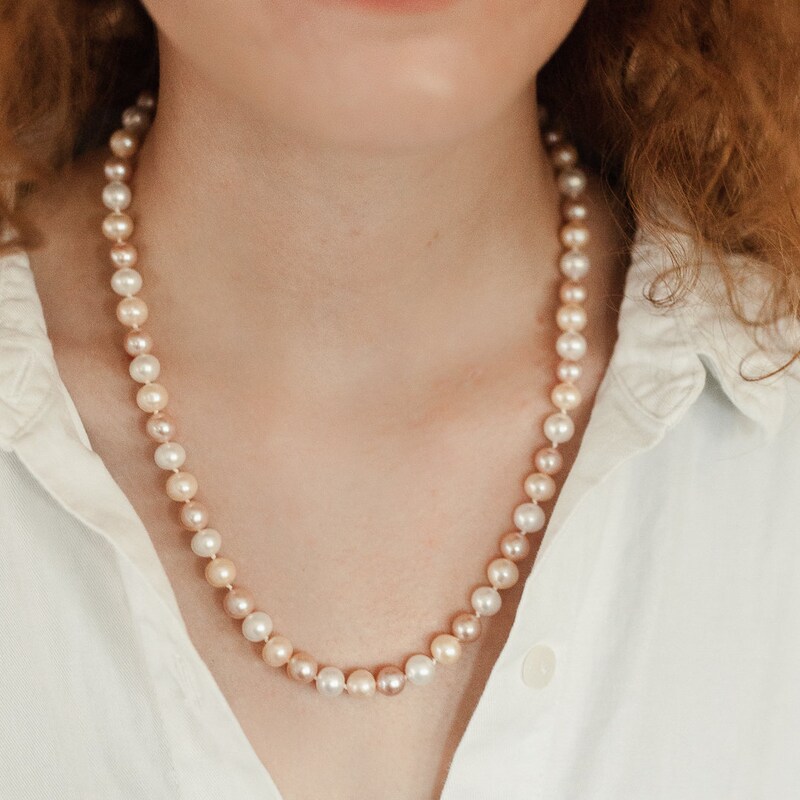 Freshwater Pearl Necklace - Etsy