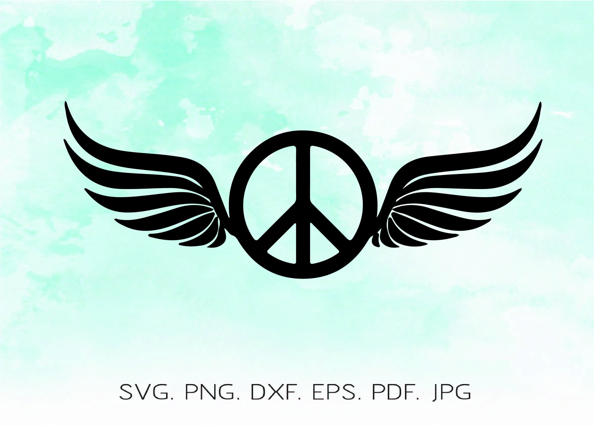 Peace Sign Svg Peace Sign Silhouette Peace Logo Svg Love Peace | Etsy