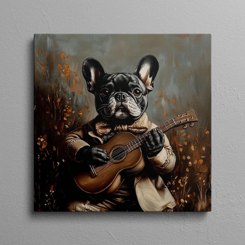 Bulldog Music Poster - Etsy