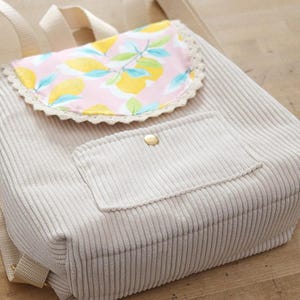 Kids Backpack Sewing Pattern PDF | PDF Kindergarten Preschool Bag ...