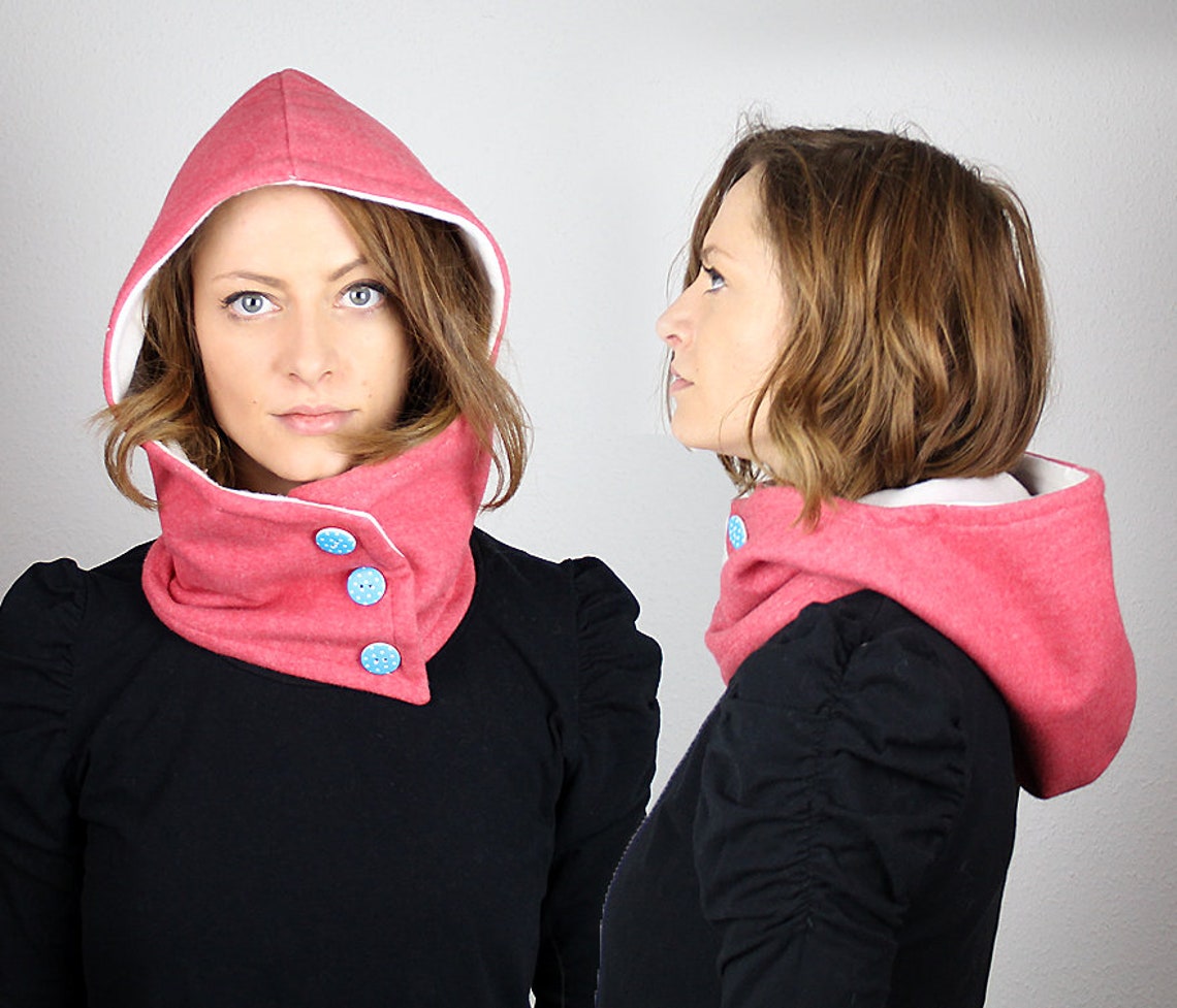 Balaclava Hooded Scarf Sewing Pattern PDF | Winter Snood Tutorial ...