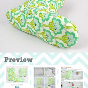 Slipper Boots Sewing Pattern PDF, Adult Booties EU 36-43, Cozy House ...