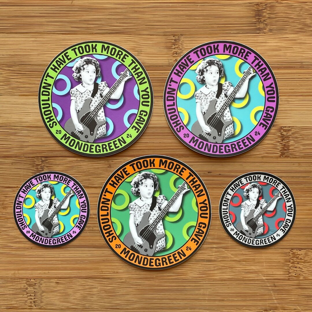Phish Mondegreen Festival Shirley Temple Sticker - Etsy