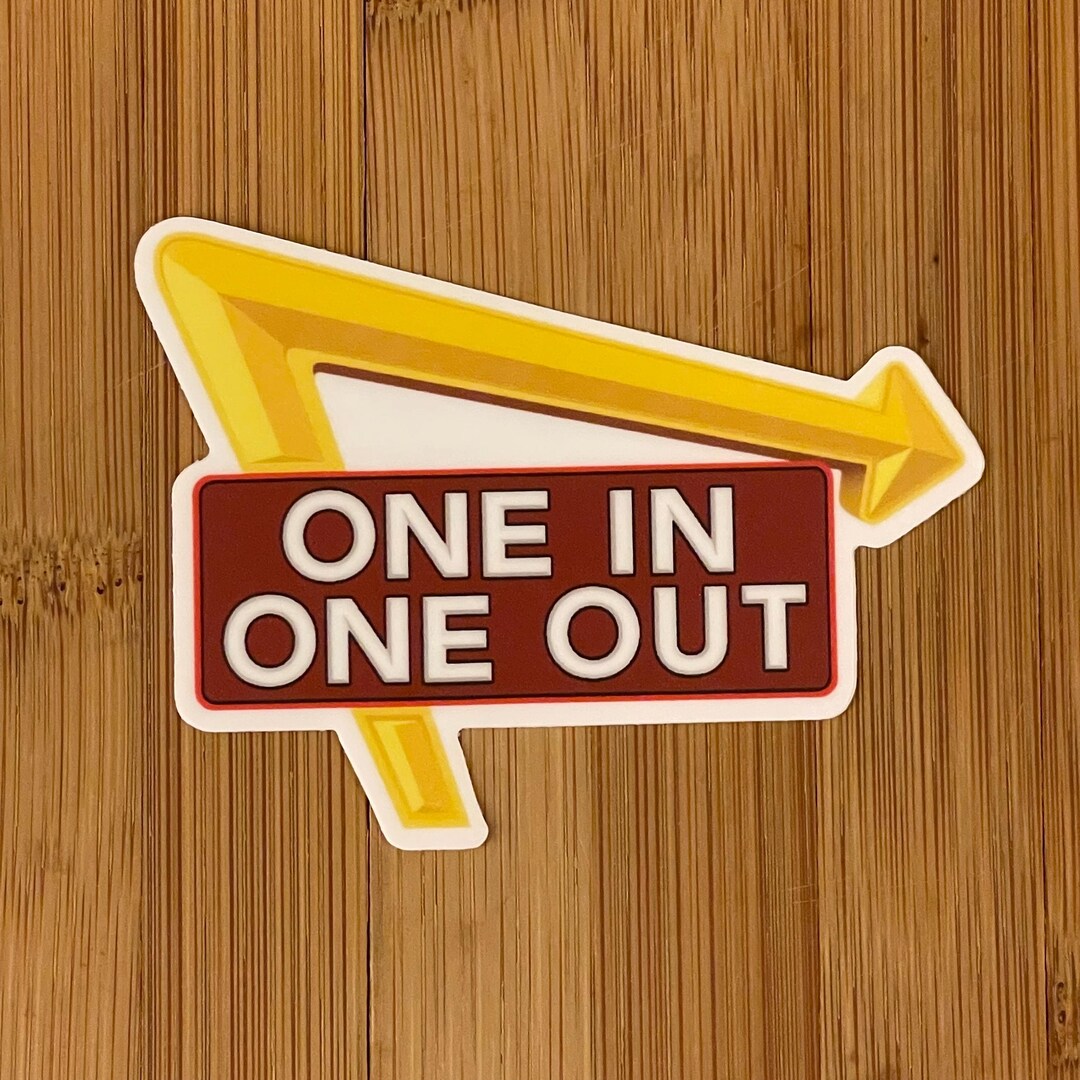 Goose One In, One Out Sticker - Etsy