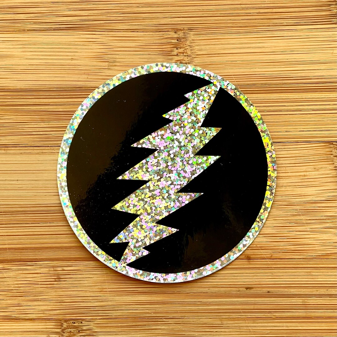 Bolt 3 Glitter Sticker - Etsy