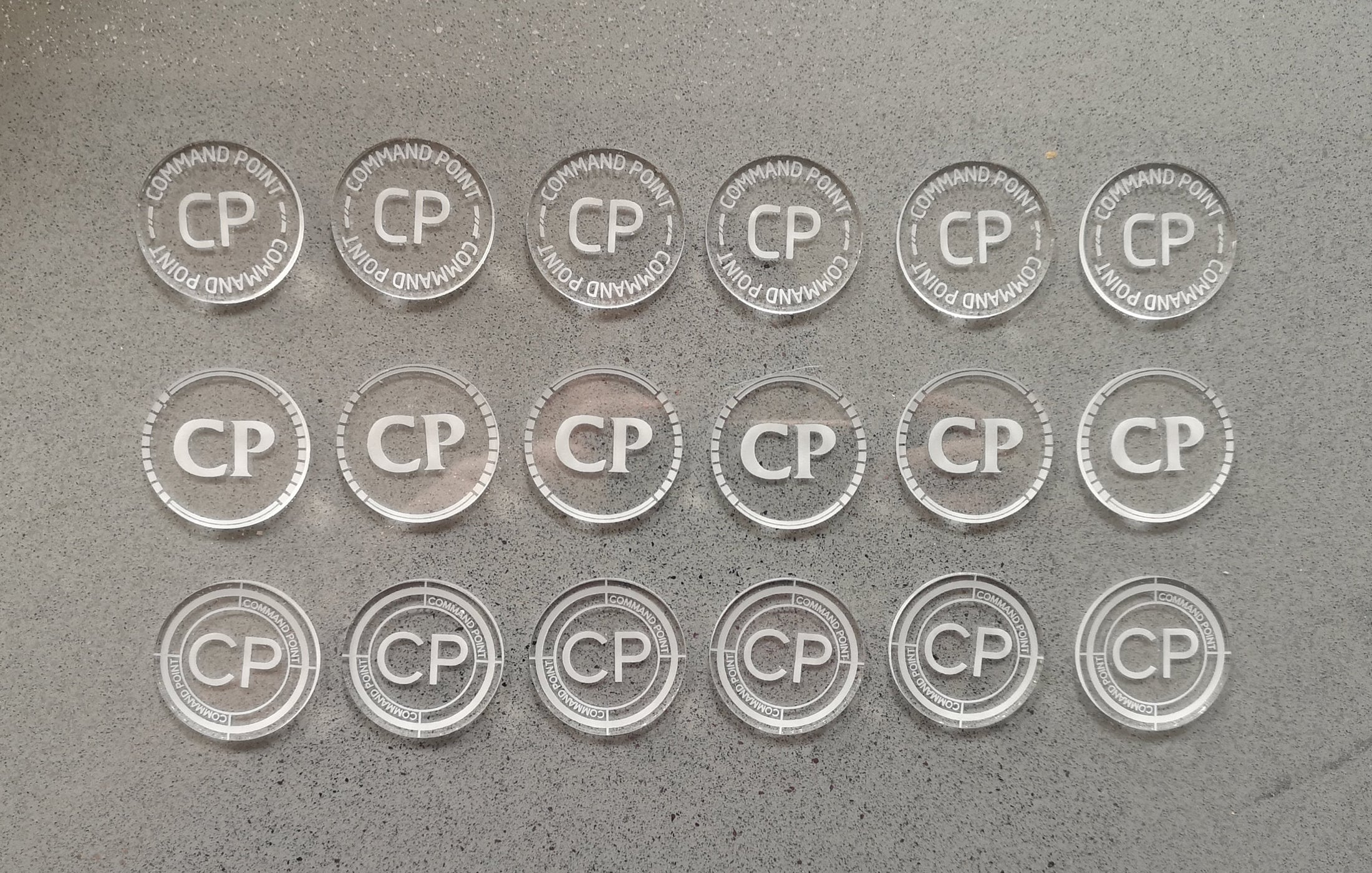 35mm Command Point Tokens Set of 6 Ideal for Use With - Etsy