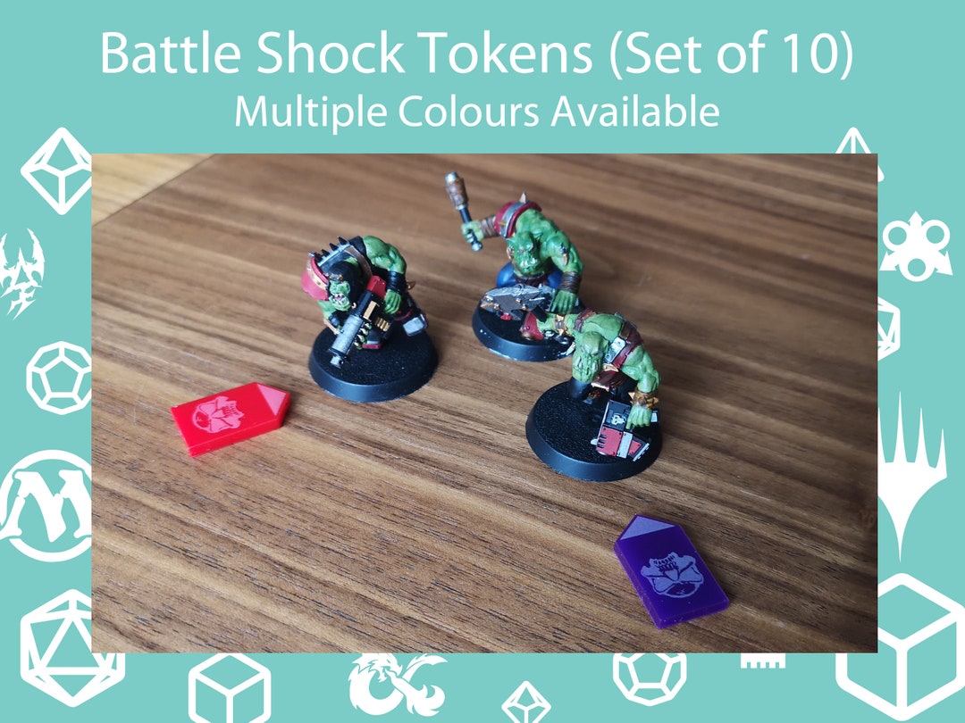 WH40K Battle Shock Tokens (set of 10) for 10th Edition Wh40k - Etsy