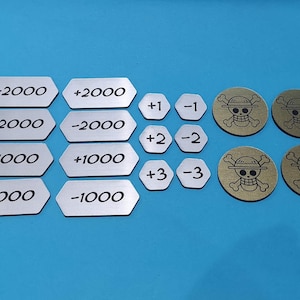One Piece TCG Tokens - Modifiers and Ability Used Counters - Gold and ...