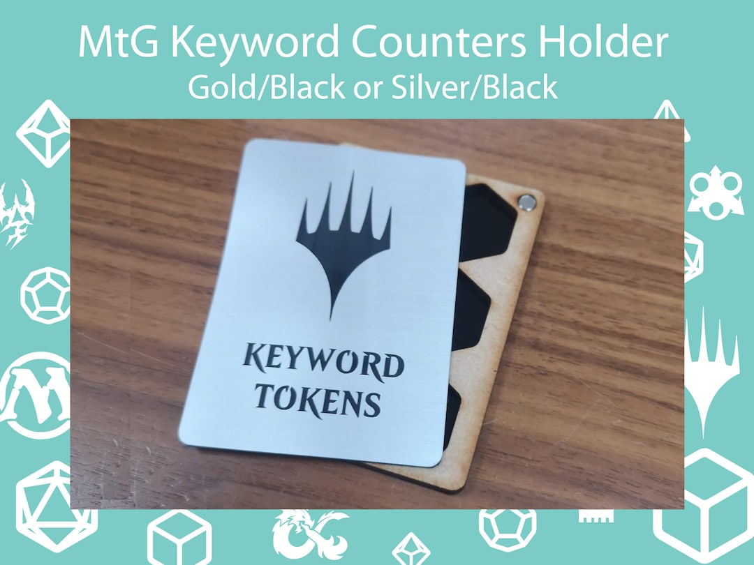 Magic the Gathering Keyword Token Case. Mtg Ability Counter Case. - Etsy