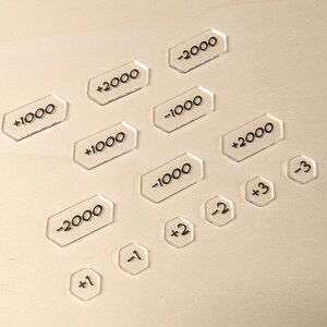 One Piece TCG - Damage Modifier Counters - Acrylic Counters - Etsy