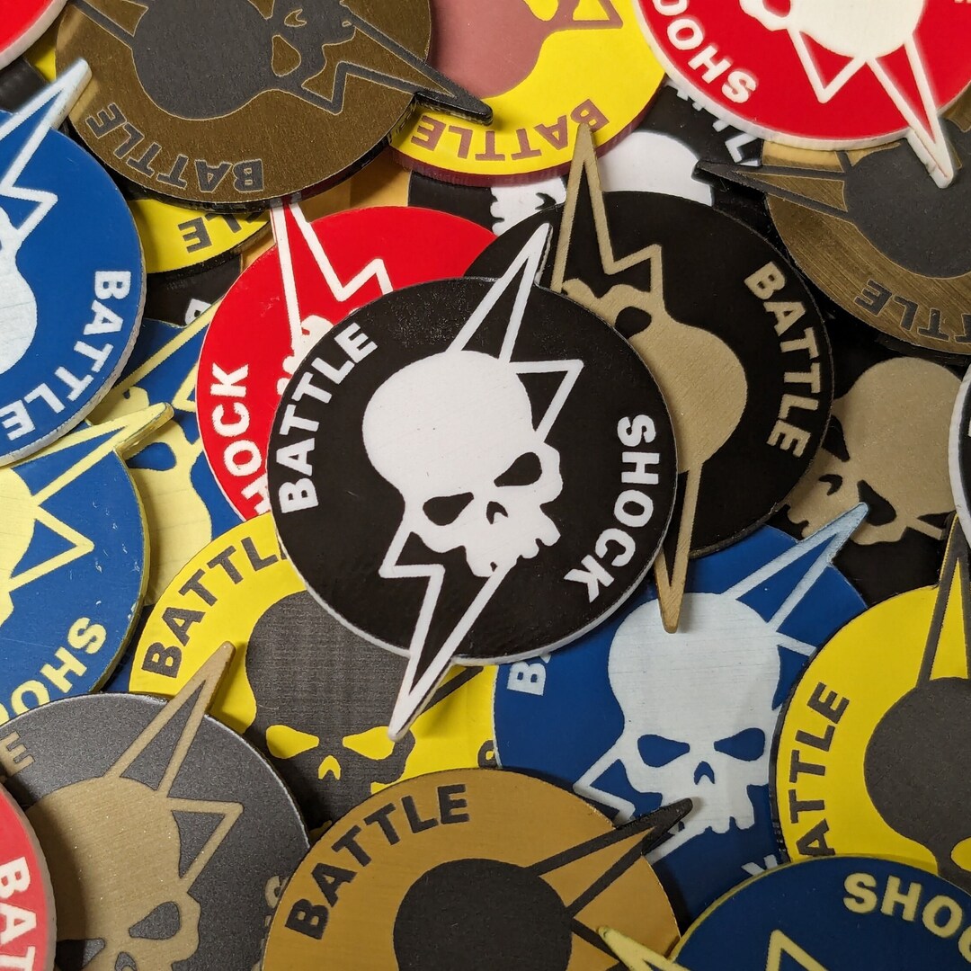 WH40K Battle Shock Tokens - Set of 5 - WH40K 10th Edition - Etsy