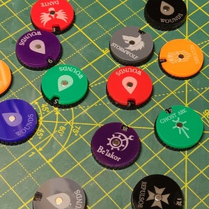Wound Counter Dials 0-20 Set of 2 Warhammer 40K, Magic the Gathering ...