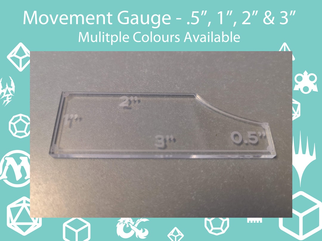 3" Measurement Movement Gauge - Table Top Gaming - Etsy
