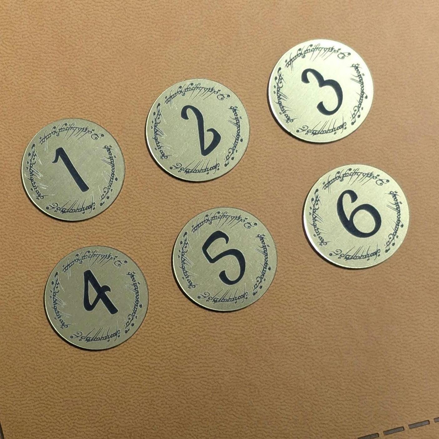 Middle Earth Strategy Battle Objective Markers - Set of 6 - 25mm or ...