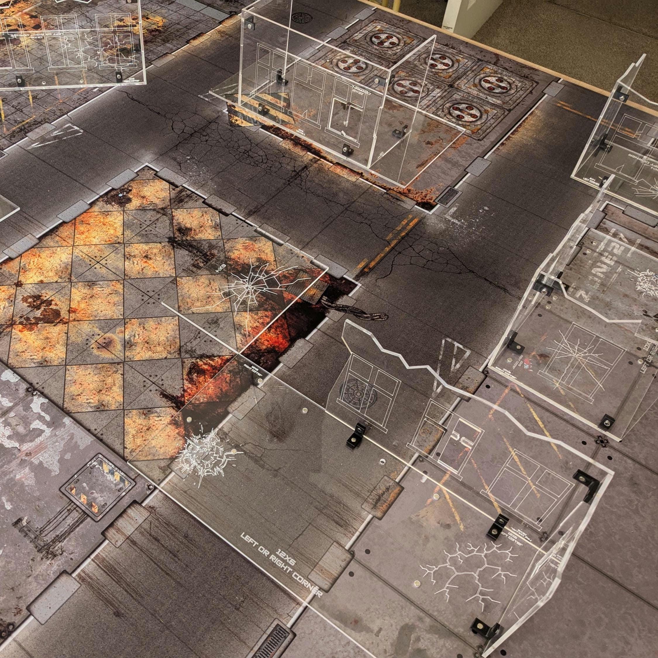 Clear Acrylic Terrain Set - GW Compliant Terrain - WH40K 10th Edition ...