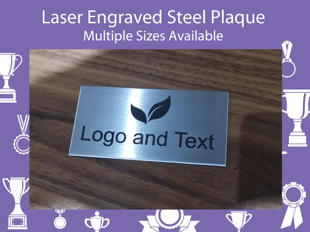 Personalised Laser Engraved Steel Plaque - Ideal for Indoor and Outdoor ...