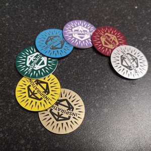 Dnd Inspiration Tokens - Dungeons and Dragons Inspiration Counters - D ...