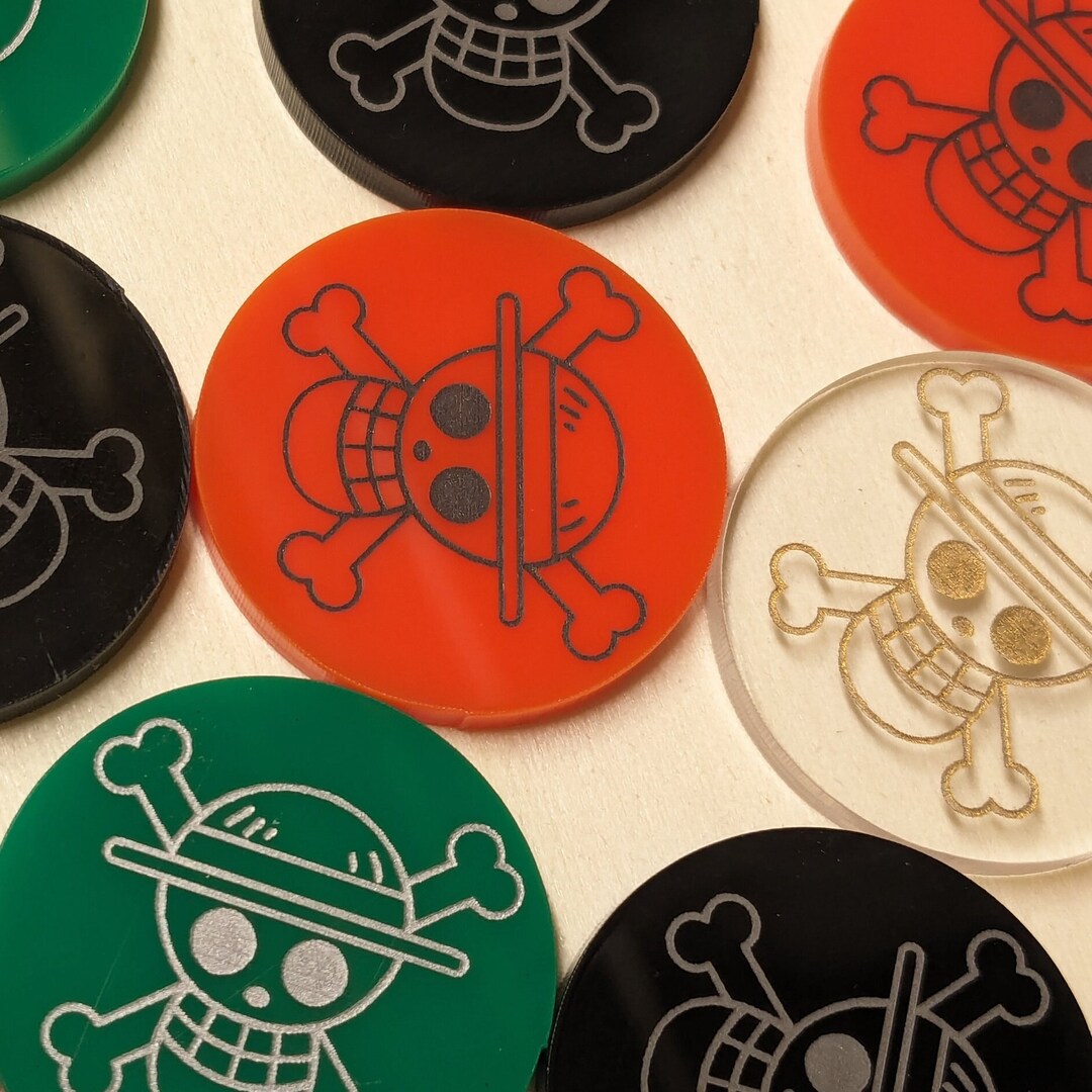 One Piece TCG - Straw Hat - Ability Used Tokens - Acrylic Counters - Etsy