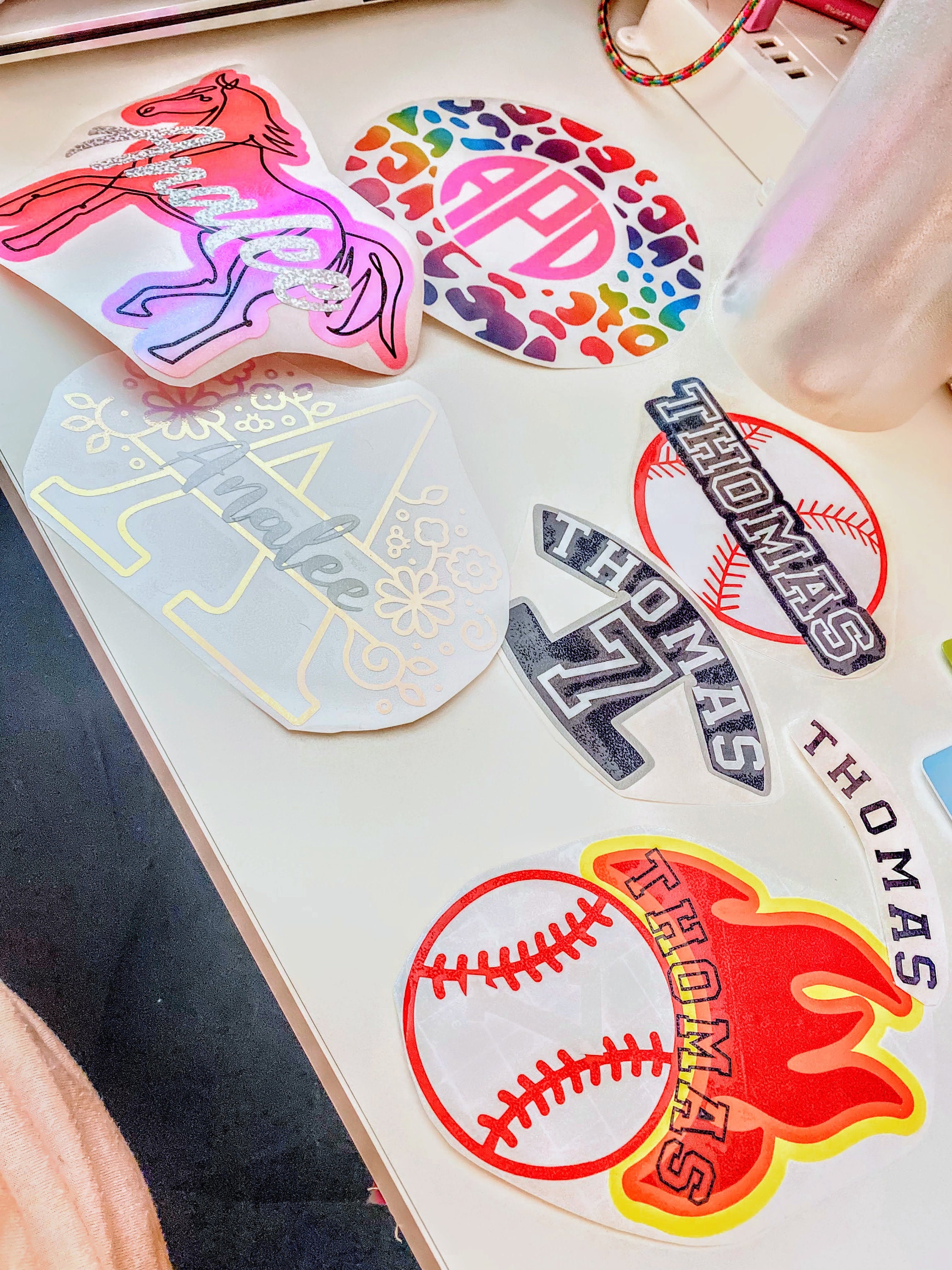 Customizable Name Sports Themed Decals Football / Baseball / - Etsy