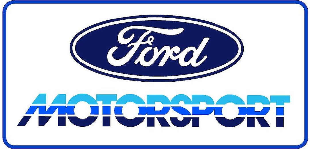Vintage FORD MOTORSPORT Vinyl Decal LAMINATED - Etsy