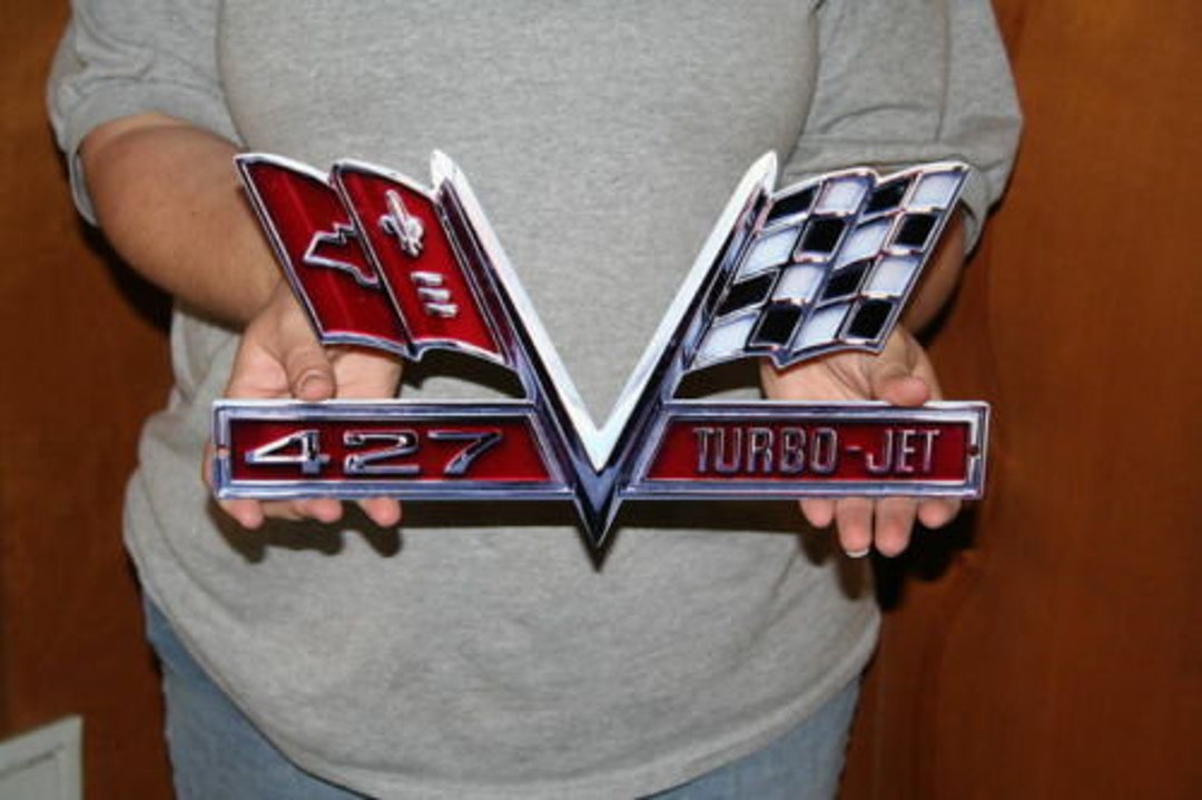 CHEVROLET 427 V-flag Wall Emblem / Metal Art Sign - Etsy